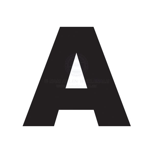 Letter 100mm black pair A - pack of 10 | Sam Allen